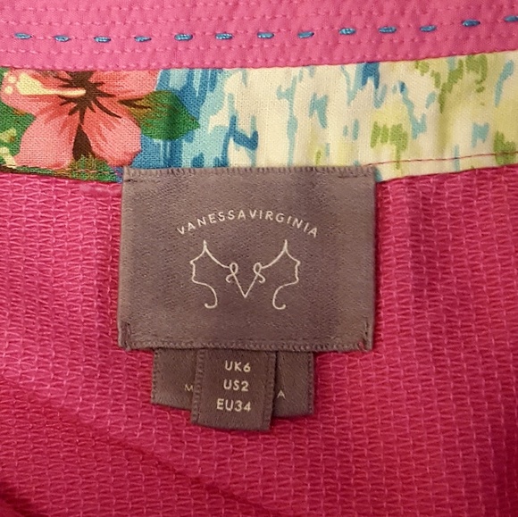 Vanessa Virginia | Skirts | Vanessa Virginia Preppy Pink Textured Skirt ...